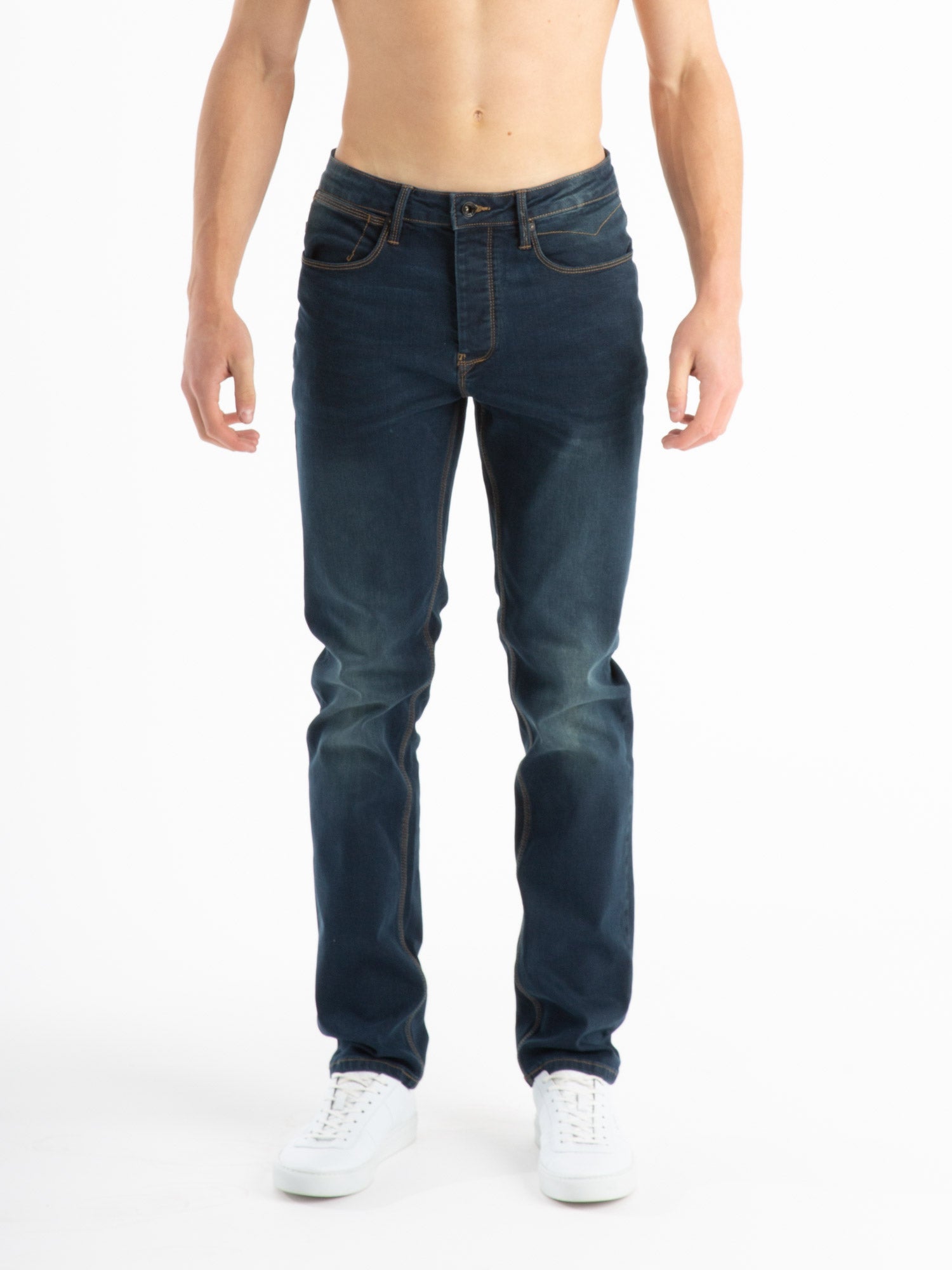FREDDIE FAST Men's Denim Jeans | Regular, Short, Long | Dark Blue ...