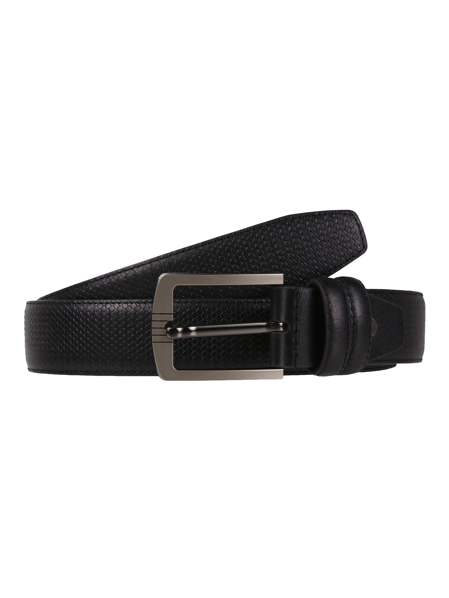 LUKE SATURDAY NIGHT Belt in Black | Premium Textured Leather with ...