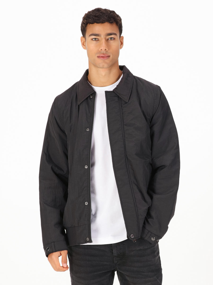 PORTLAND Men's Harrington Nylon Showerproof Jacket in Black with Lining ...