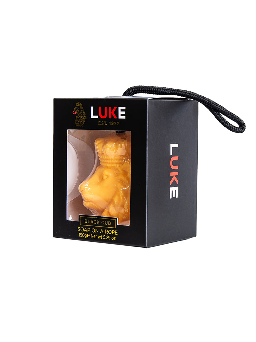 LUKE SOAP ON A ROPE | Luxury Lion Head Scented Soap with Black Oud ...