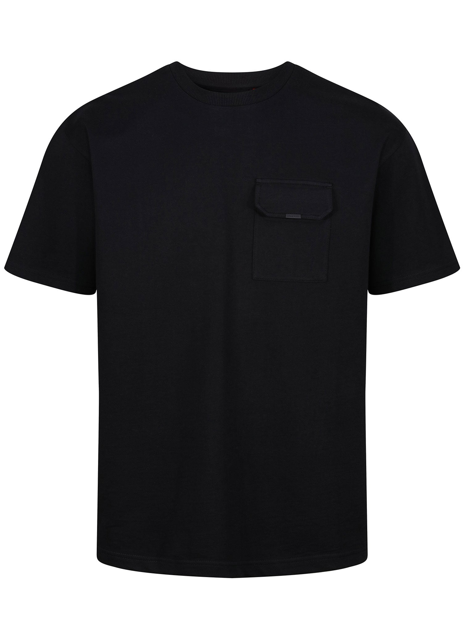 DRAGGER Men's Plain Oversized Pure Cotton Crew Neck T-Shirt In Black ...